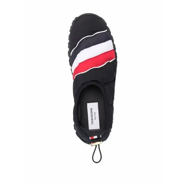Thom Browne Rwb-stripe Quilted Slip-on Shoes