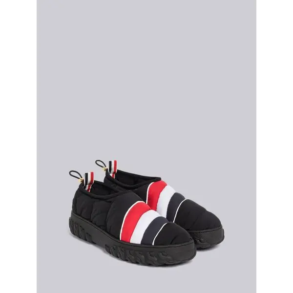 Thom Browne Rwb-stripe Quilted Slip-on Shoes