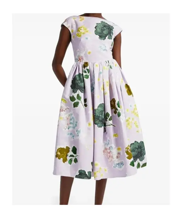Erdem Boat-neck Midi Dress