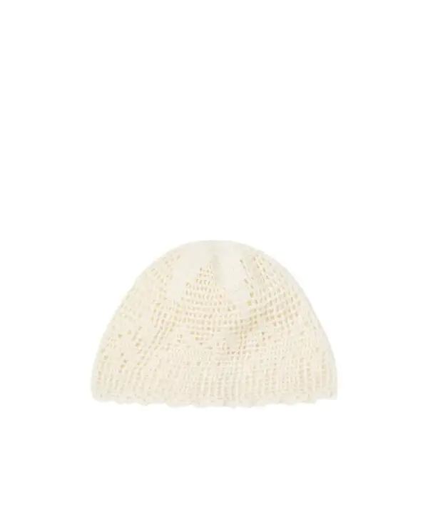 Alanui Crochet Beanie - White