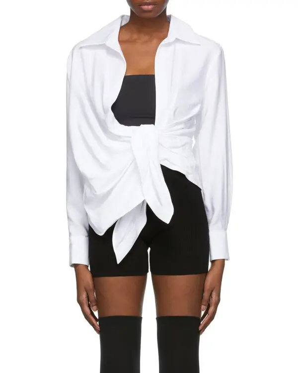 Jacquemus Bahlia" Tie Detail Blouse