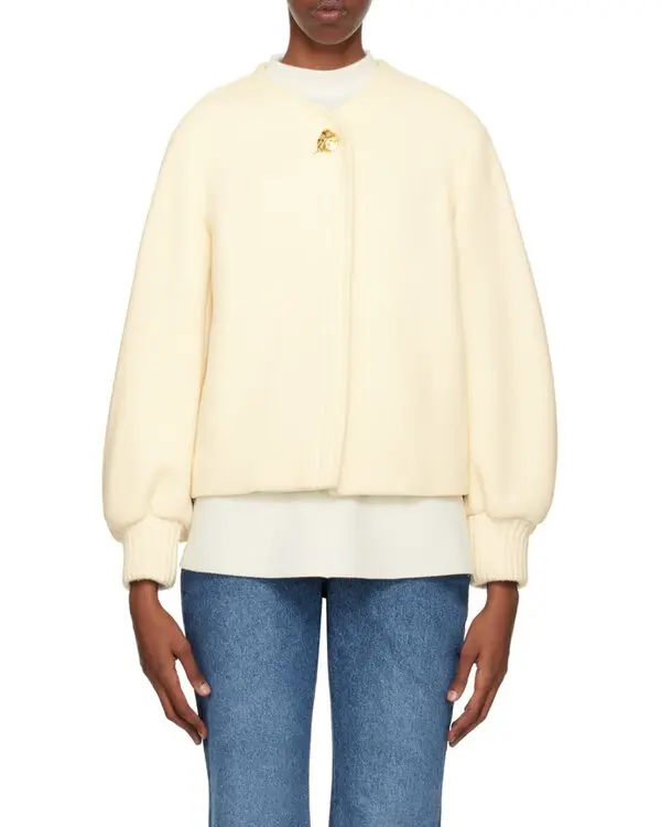 Chloé Balloon Sleeve Cropped Jacket