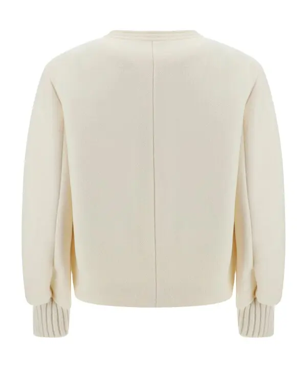 Chloé Balloon Sleeve Cropped Jacket - White