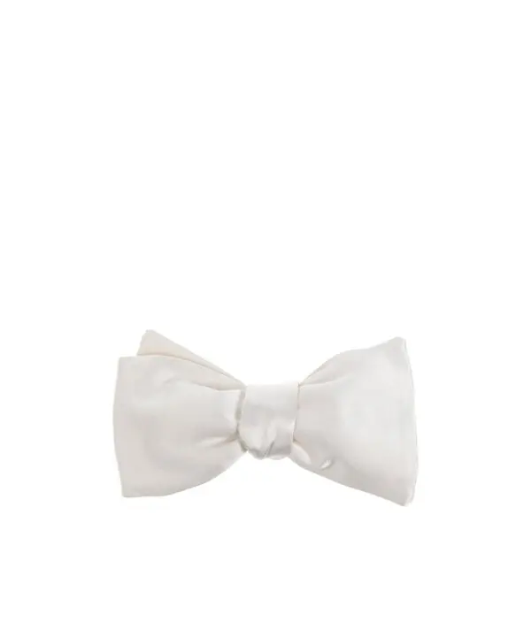 Giorgio Armani Buckled Bow Tie - White
