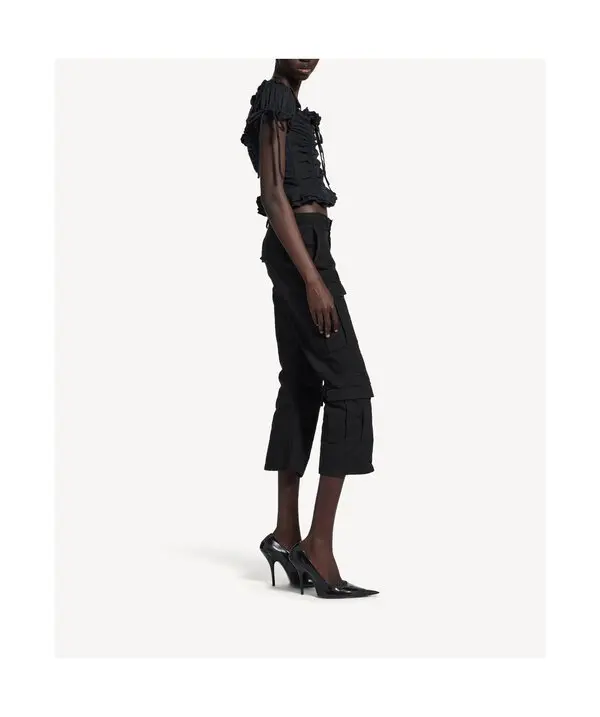 Balenciaga Off-the-shoulder Drawstring Top