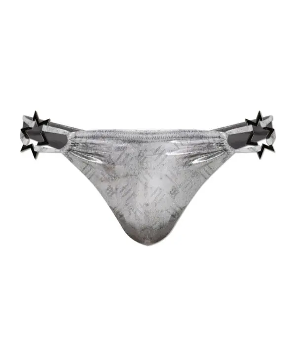 MISBHV Star-appliqué Bikini Bottoms - Grey
