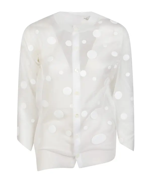 Junya Watanabe Long-sleeved Knitwear With Polka Dot Pattern