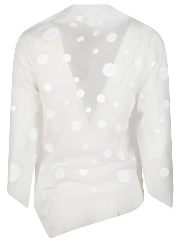 Junya Watanabe Long-sleeved Knitwear With Polka Dot Pattern