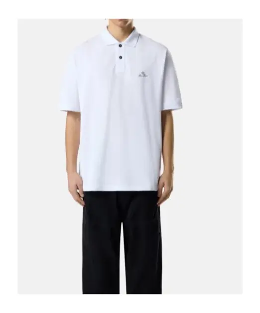 Stone Island Regular-fit Short-sleeve Polo With Logo Embroidery