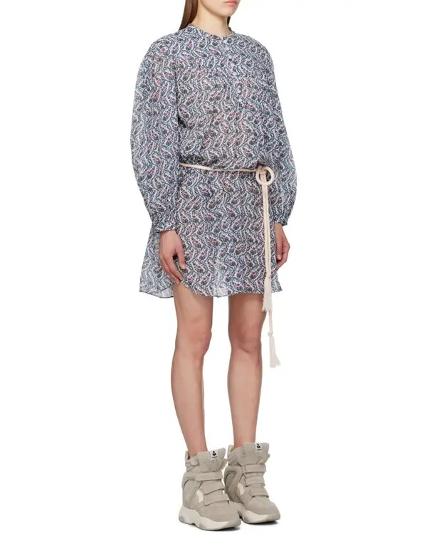 Isabel Marant Étoile Kildi Floral Print Belted Dress