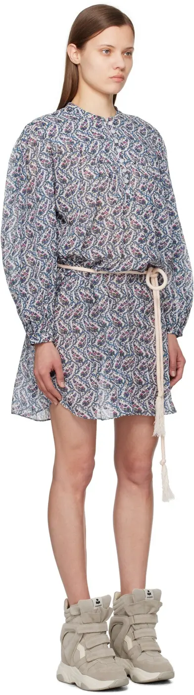 Isabel Marant Étoile Kildi Floral Print Belted Dress