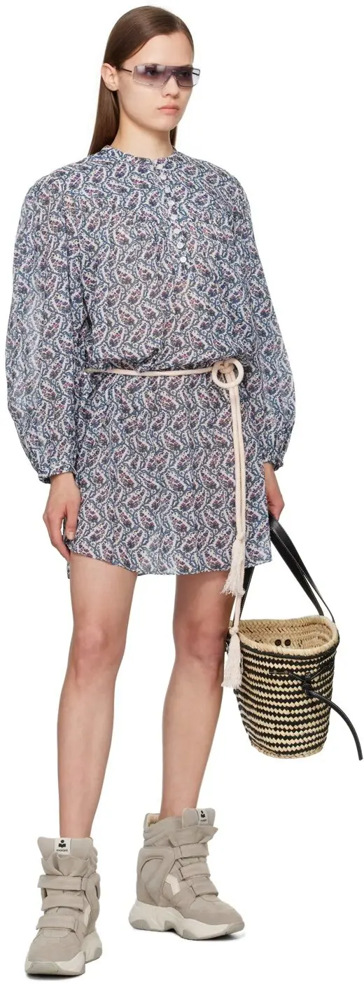 Isabel Marant Étoile Kildi Floral Print Belted Dress