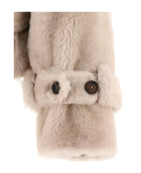Brunello Cucinelli Monili-tab Embellished Shearling Jacket