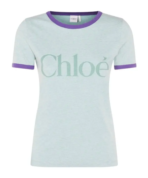 Chloé Logo Printed Crewneck T-shirt