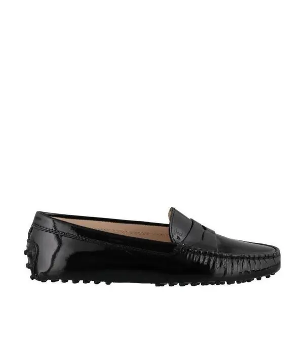 TOD'S Gommino Penny Bar Driving Loafers - Black
