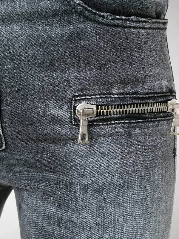 BEN TAVERNITI UNRAVEL PROJECT Lace-up Cropped Jeans