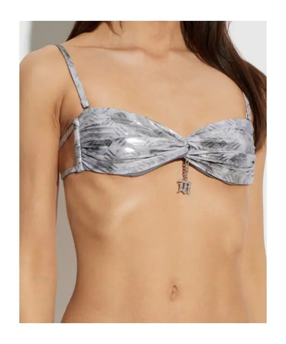MISBHV Twisted Chain-detail Bikini Top