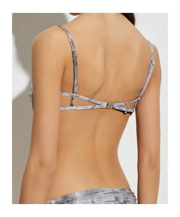 MISBHV Twisted Chain-detail Bikini Top