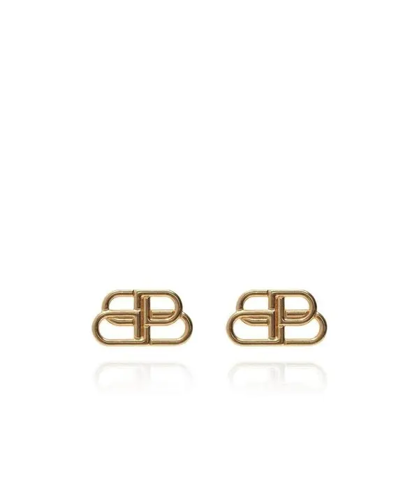 Balenciaga Bb Stud Earrings - Yellow