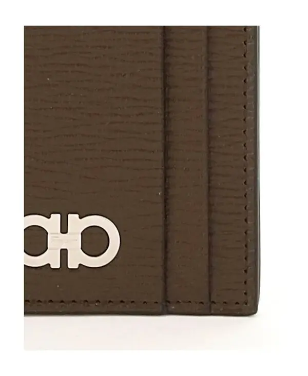 FERRAGAMO Bi-fold Leather Card Holder