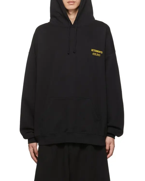 Vetements Embroidered Logo Hoodie