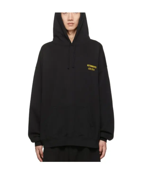 Vetements Embroidered Logo Hoodie
