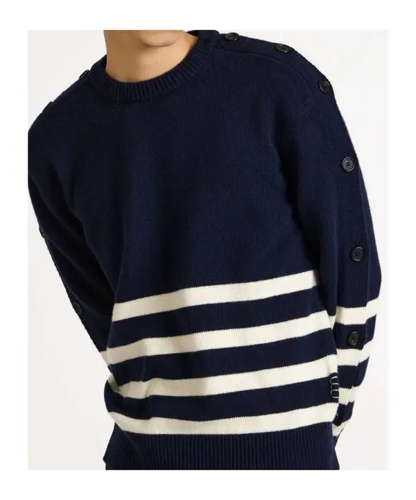 J.W.ANDERSON Stripe Detailed Crewneck Jumper
