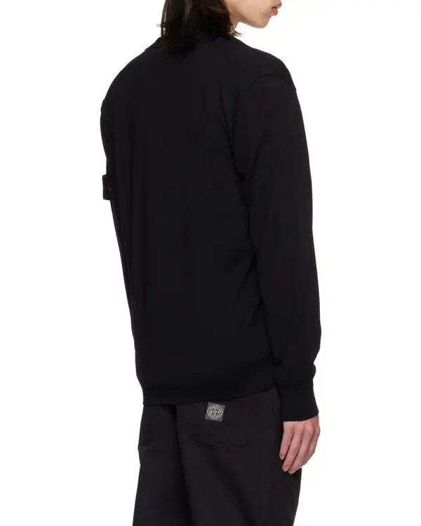 Stone Island Compass-badge Wool Cardigan