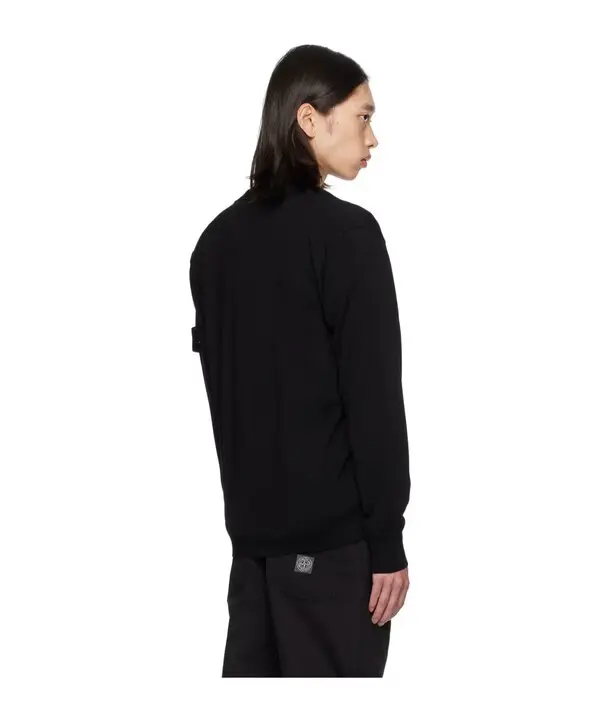 Stone Island Compass-badge Wool Cardigan