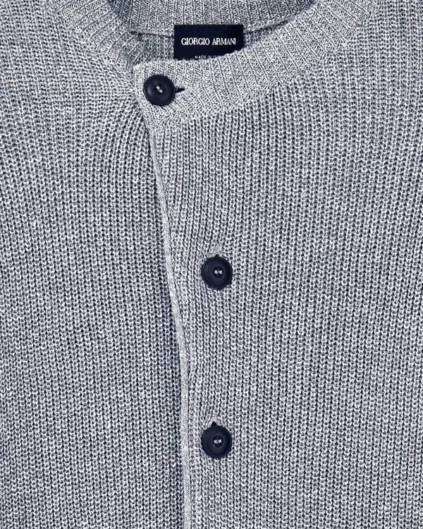 Giorgio Armani Ribbed Pocket Cardigan