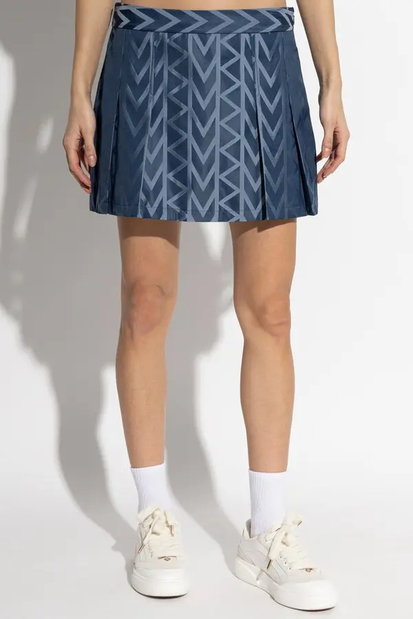 Michael Kors Pleated Mini Skirt With Geometric Print