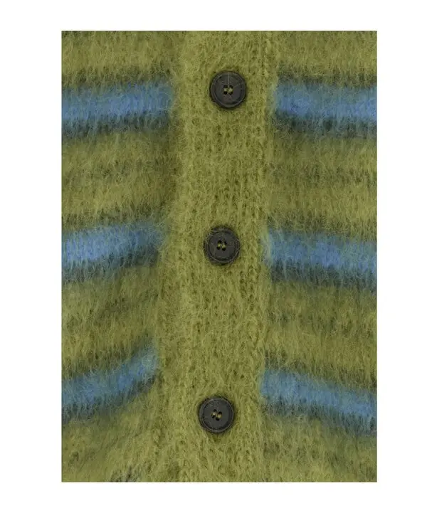 Marni Striped Mohair Cardigan