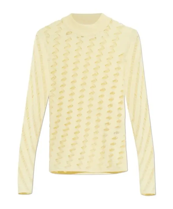 IRO PARIS Aliona Zigzag Pattern Long Sleeve Top
