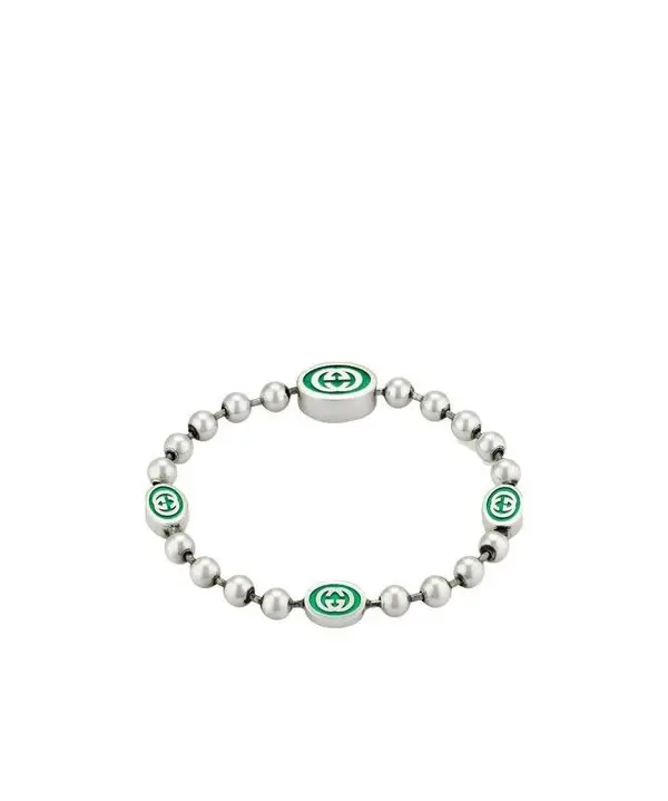 Gucci Interlocking G Bracelet - White