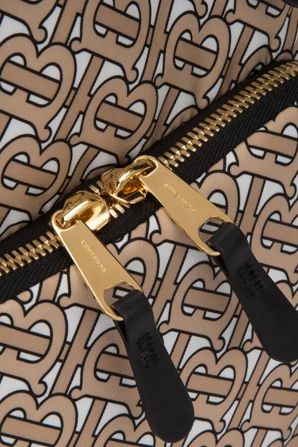 Burberry Medium Rucksack In Monogram Print Nylon
