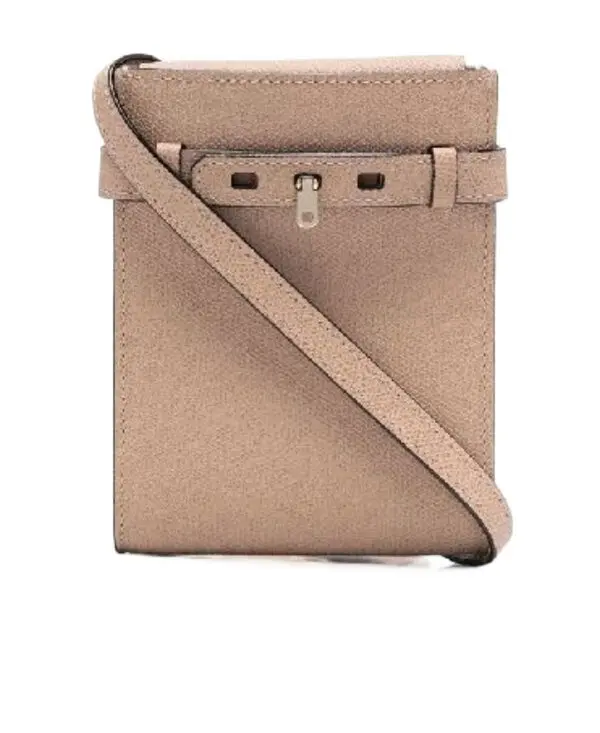 VALEXTRA Grained Leather Shoulder Bag