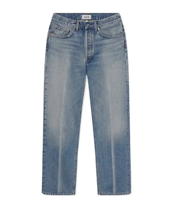 AGOLDE Lana High-rise Straight Jeans - Gray
