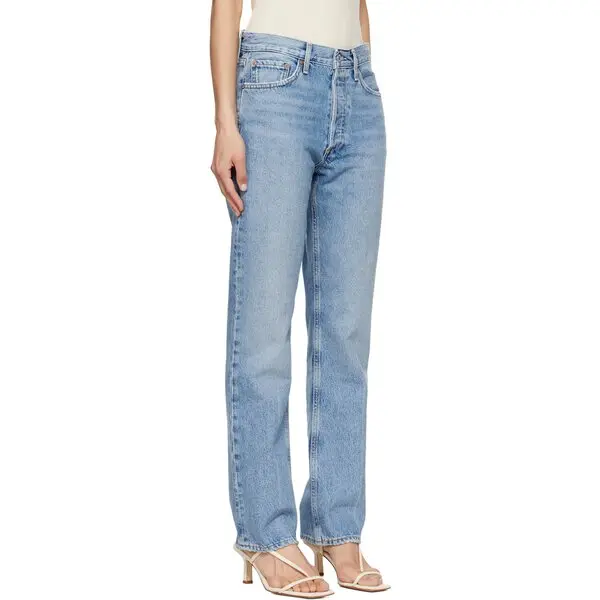 AGOLDE Lana High-rise Straight Jeans - Gray