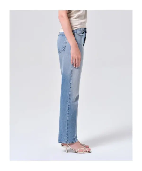 AGOLDE Lana High-rise Straight Jeans - Gray