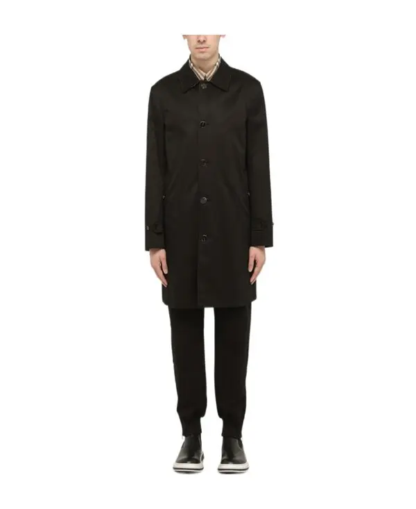 Burberry Paddington Single-breasted Trench Coat - Black