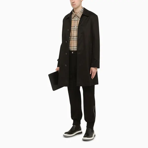 Burberry Paddington Single-breasted Trench Coat - Black