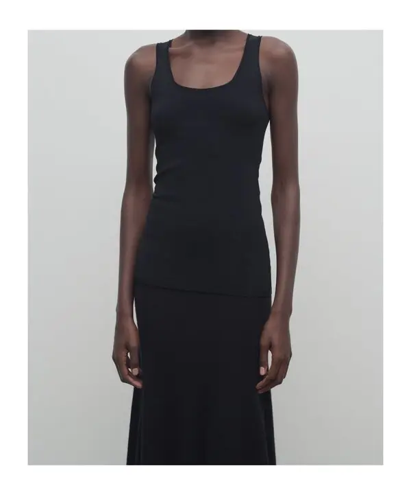 THE ROW Sleeveless Scoop-neck Vest