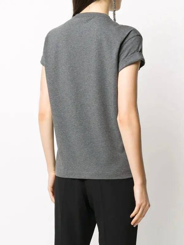 Brunello Cucinelli Rolled Sleeve T-shirt