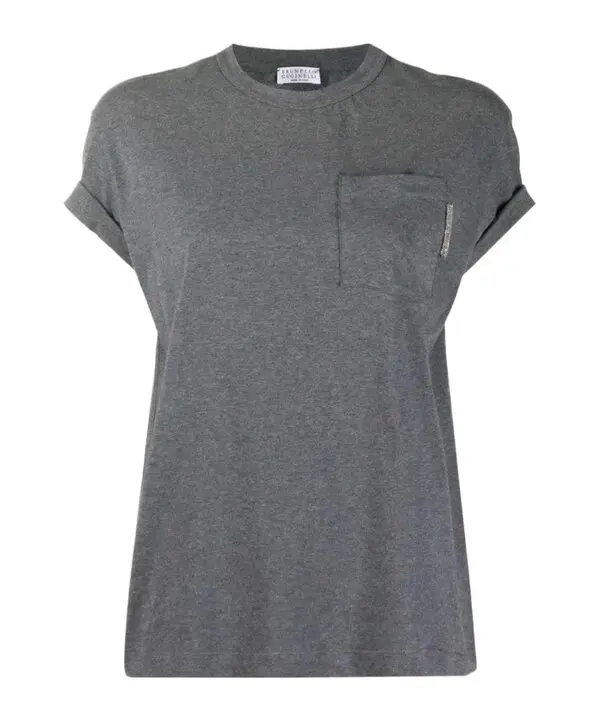 Brunello Cucinelli Rolled Sleeve T-shirt