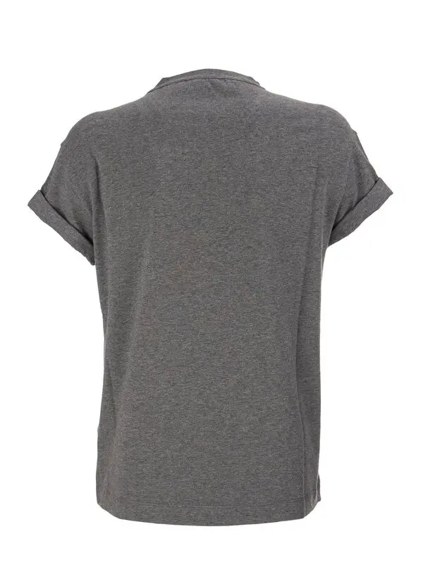 Brunello Cucinelli Rolled Sleeve T-shirt