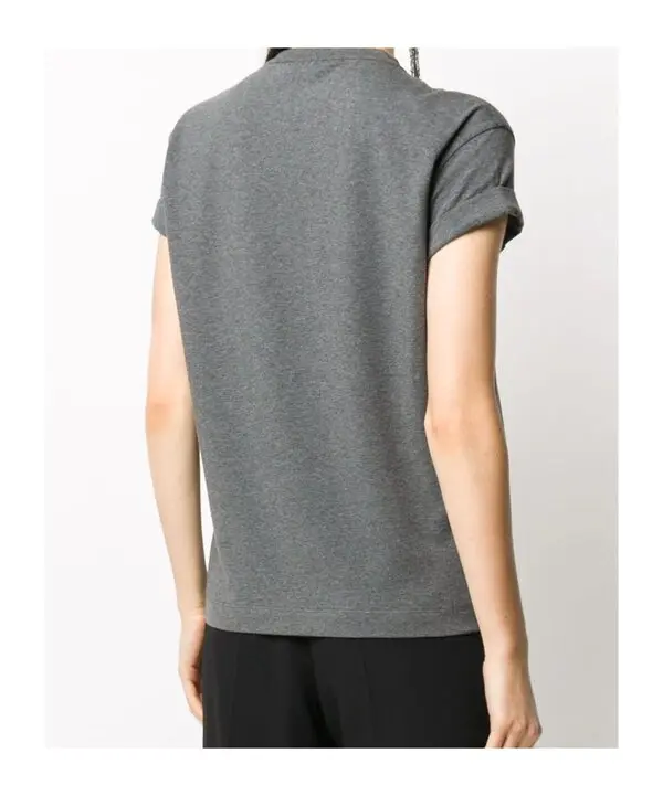 Brunello Cucinelli Rolled Sleeve T-shirt