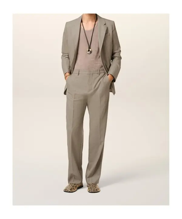 AMI Paris Straight Tailored Trousers