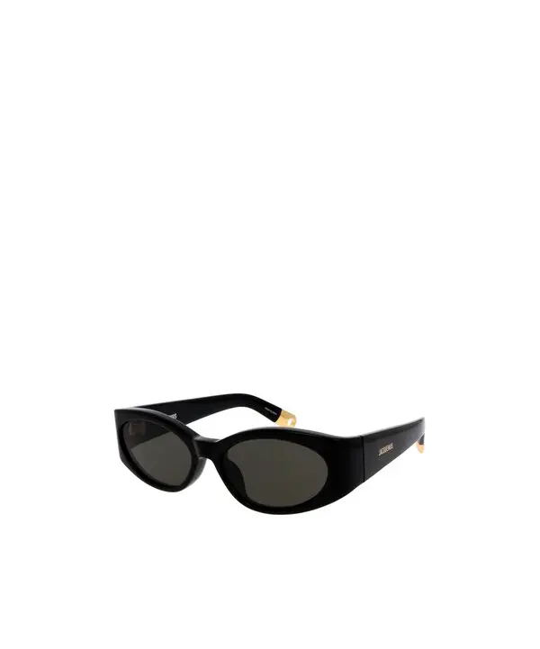 Jacquemus Oval Frame Sunglasses - Black