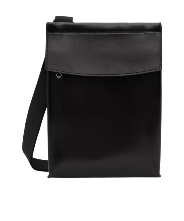 Our Legacy Leather Pocket Shoulder Bag - Black
