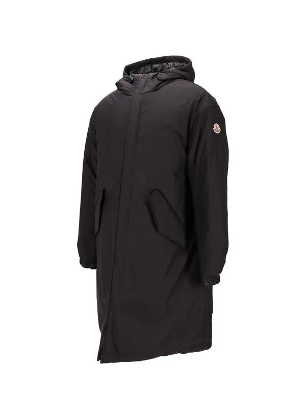 Moncler Siciones Logo Patch Parka